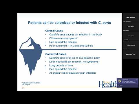 Candida auris – Infection Prevention and Control