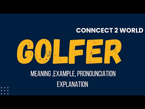 What Does GOLFER Means || Meanings And Definitions With GOLFER in ENGLISH