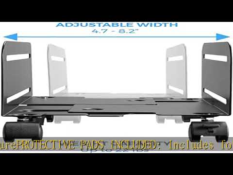 HumanCentric PC Stand – Computer Tower and CPU Stand Cart | Adjustable and Mobile PC Holder with Wh