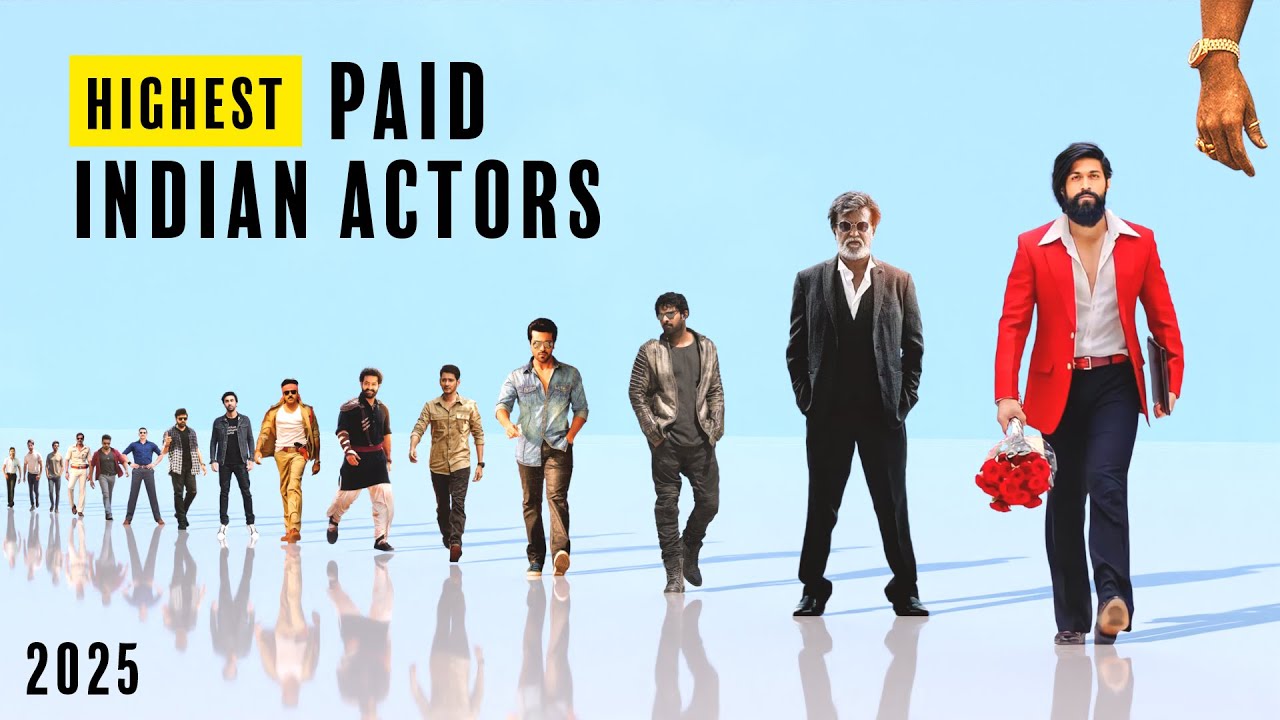 Highest Paid Indian Actors 2025 | Actor Fee (Salary) Per Movie #thalapathy #prabhas #alluarjun