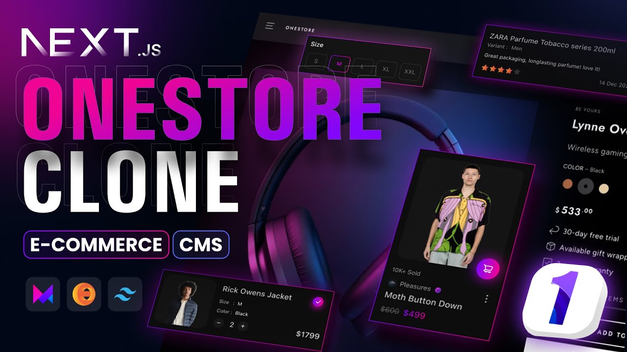 Next.js E-Commerce App Tutorial | Build with React, OneEntry CMS & Tailwind CSS