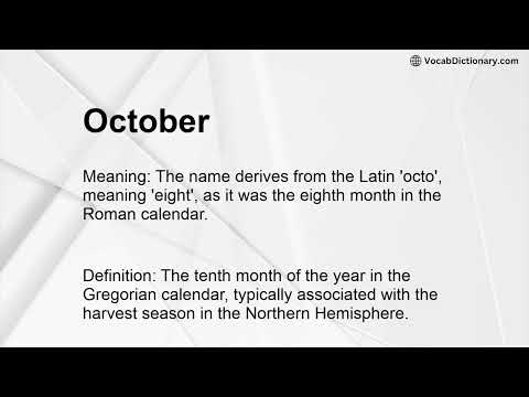 October Meaning