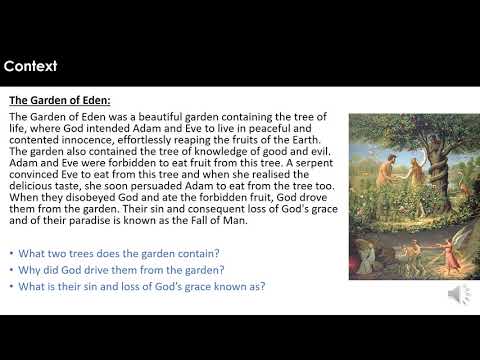 Biblical Allusions: The Garden of Eden