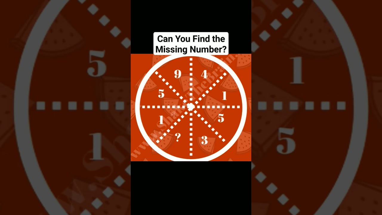 Can You Crack The Code And Find The Missing Number In The Circle? #logicpuzzles #mathpuzzle