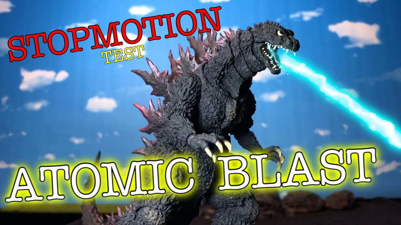 Godzilla Atomic blast test Stop Motion with BONUS extras
