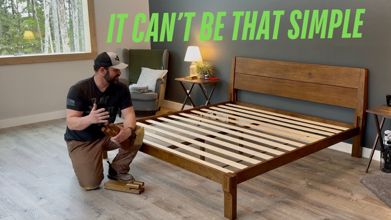 The Easiest Bed Frame to Assemble – Japanese Joinery Magic!
