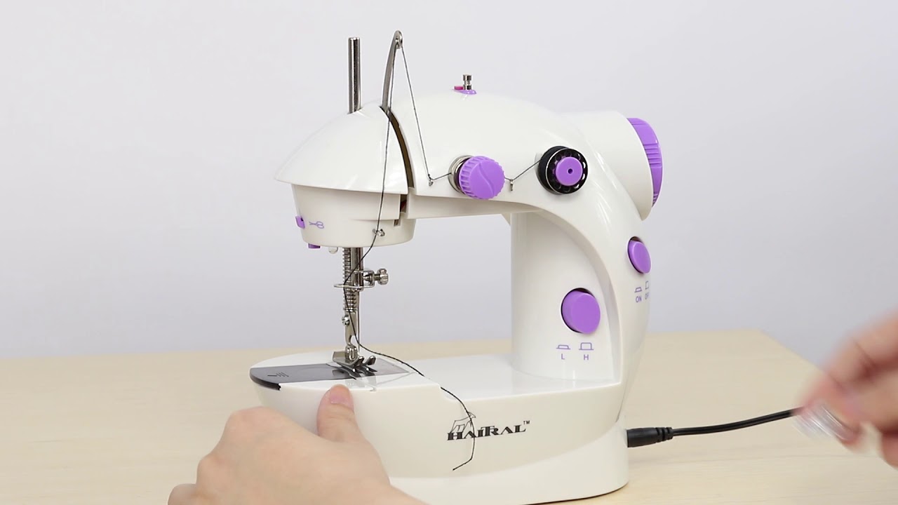 How to operate mini sewing machine - HAITRAL sewing machine