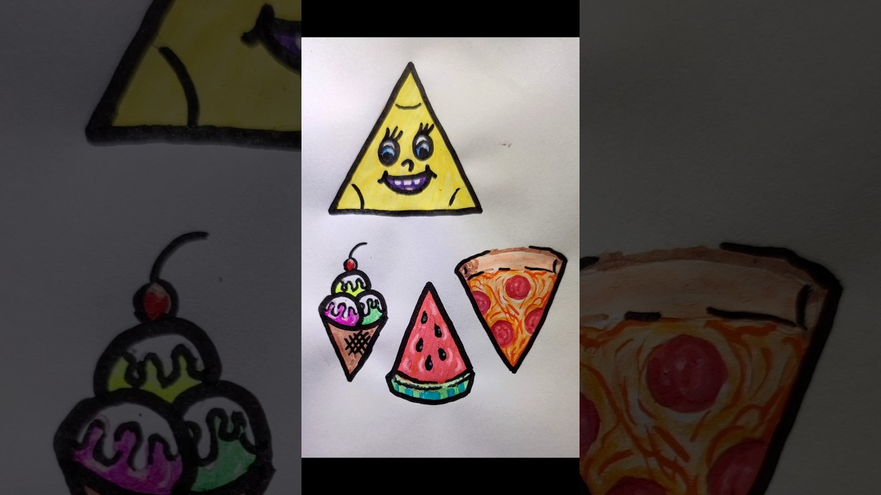 Educativo Para Ñiños: La Forma Del Triángulo. #dibujo  #education  #educationalvideo #learning