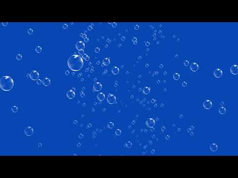 Free water bubbles bluescreen background 4