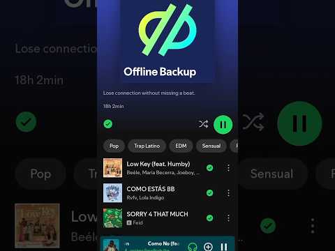Spotify has introduced a new "Offline Backup" an offline playlist. #SpotifyMusic #SpotifyPlaylisting
