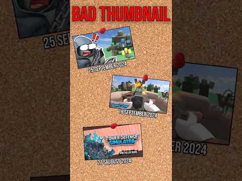 TDS Thumbnails Are Nerfed! #roblox #tds #tdsnews