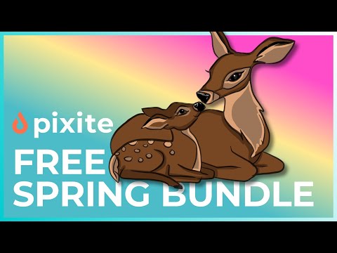 FREE Spring & Easter Coloring Pages, Journal Spreads, Stickers & Vectors | From Pixite