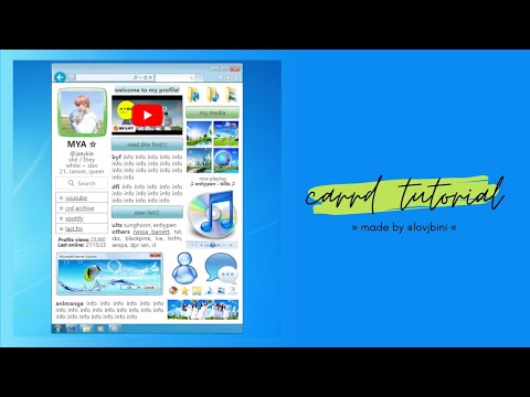 windows 7 + frutiger aero themed carrd tutorial — © luviebin