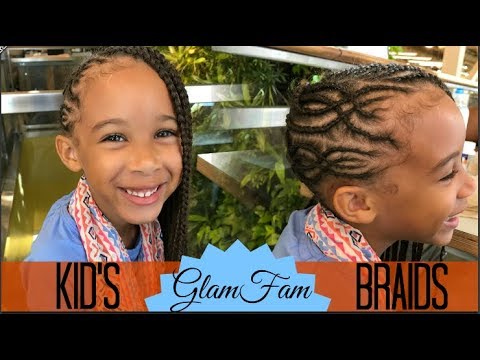 Intricate Children's braided hairstyle