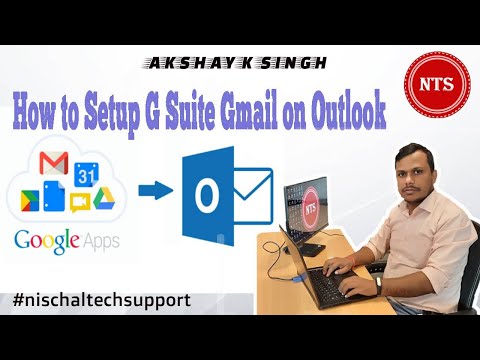 How to Setup G suite on outlook II How to configure the Outlook using G suite sync Tool