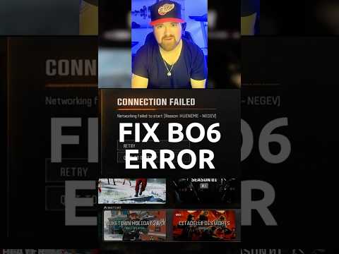 How to Fix Networking Error in Black Ops 6 & Warzone #blackops6 #bo6 #callofduty #warzone