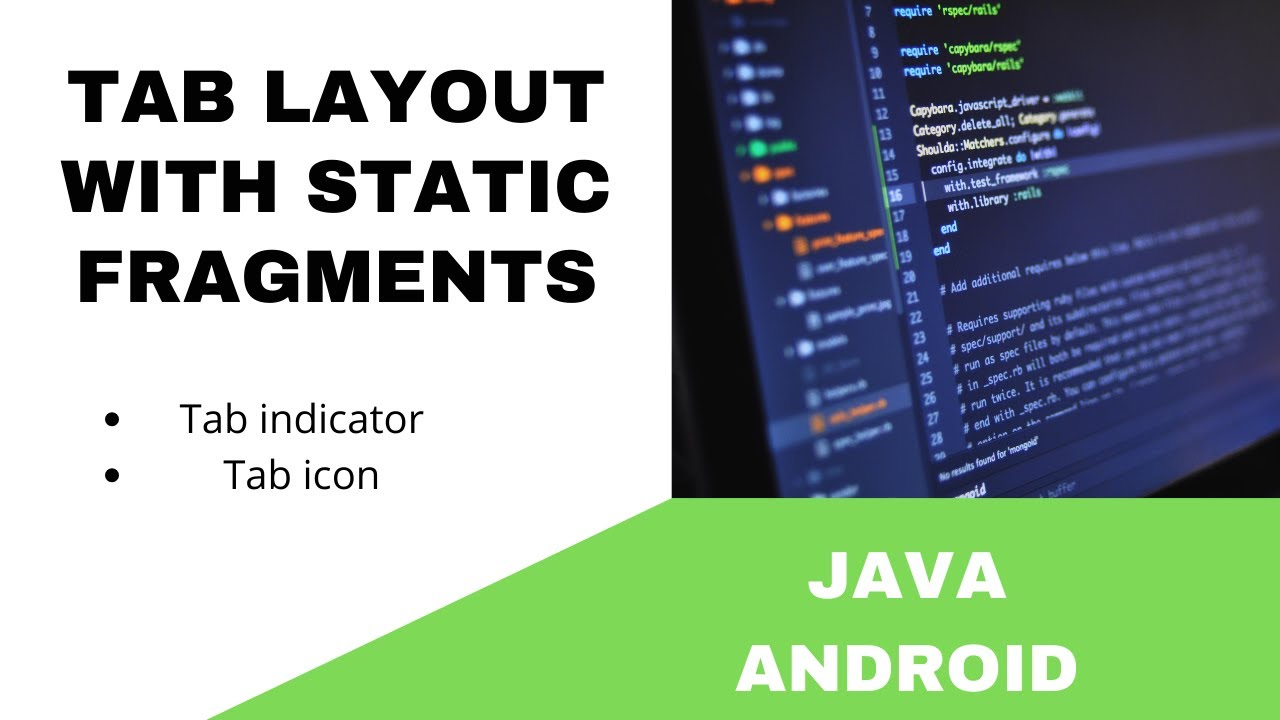 ANDROID - TABLAYOUT WITH STATIC FRAGMENTS TUTORIAL IN JAVA