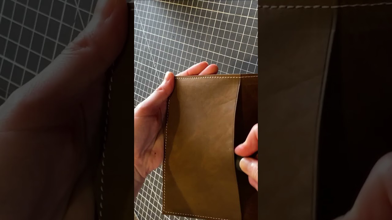 Make a leather notebook cover