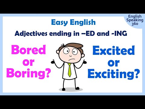 ED or ING ADJECTIVES Easy English Grammar