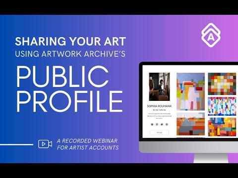 Feature Spotlight Sharing Your Work Using Artwork Archives's Public Profile
