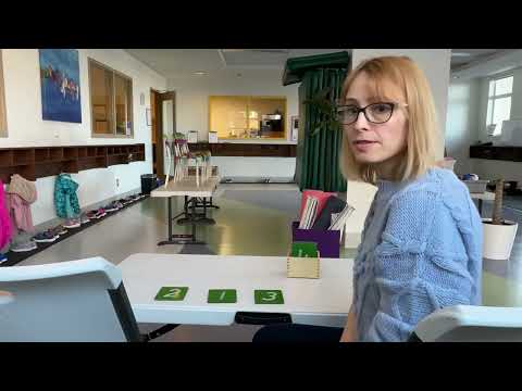 Montessori, Math Exercise , Presentation with 3 Period Lesson of Sandpaper Numbers