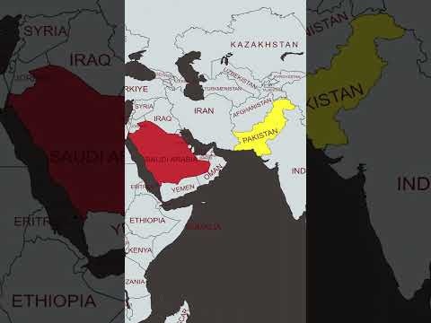 saudi arabia and pakistan map#shorts #map #worldmaps #country #history #geography
