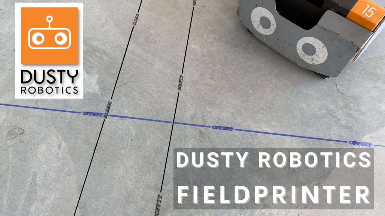 Dusty FieldPrinter 2, le robot qui se nourrit du BIM de Revit pour tracer sur le chantier ...