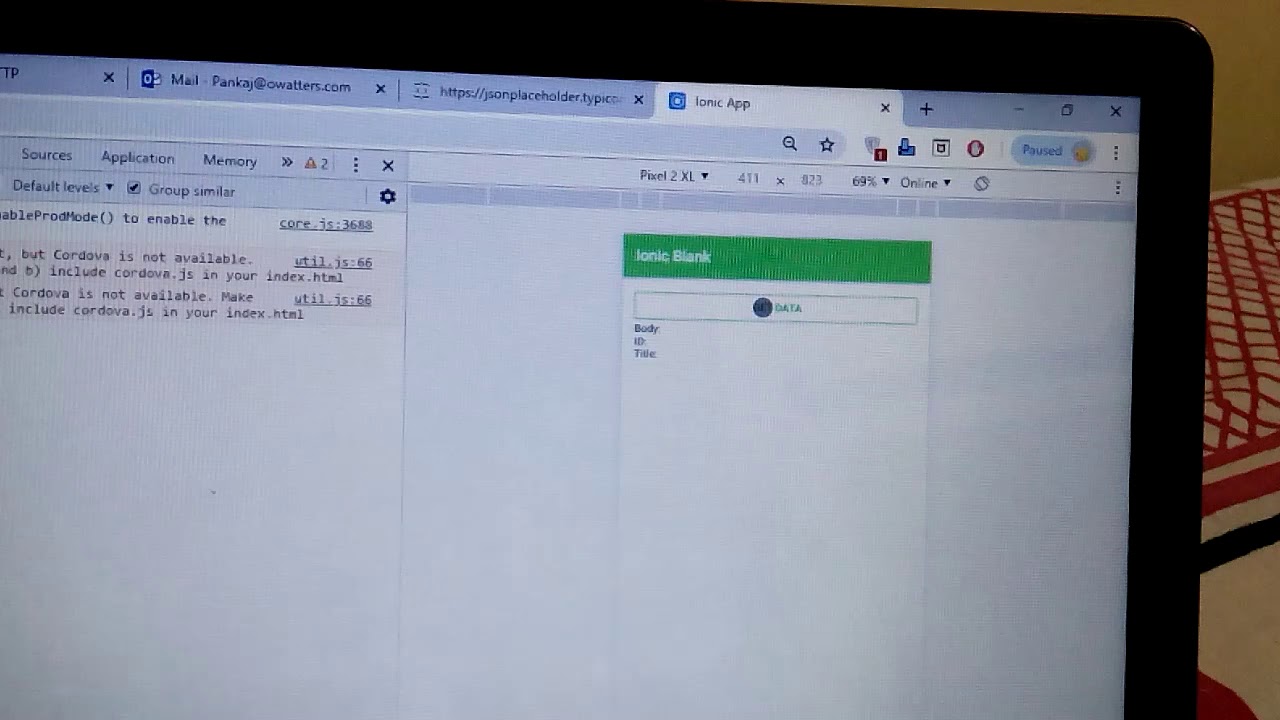 Ionic3 retrieving data through http