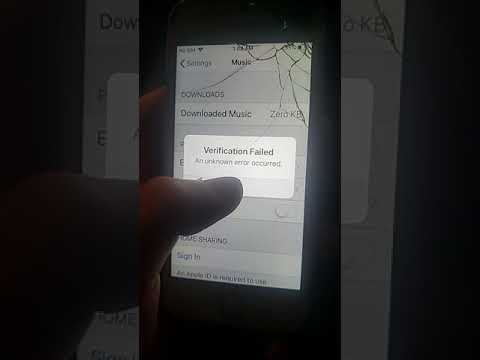 IPhone SE verification error (first gen)