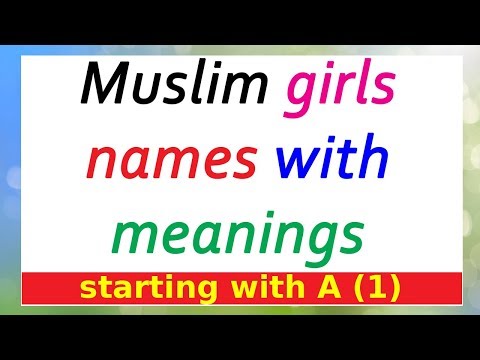 Muslim girls name with meaning starting with A (1)