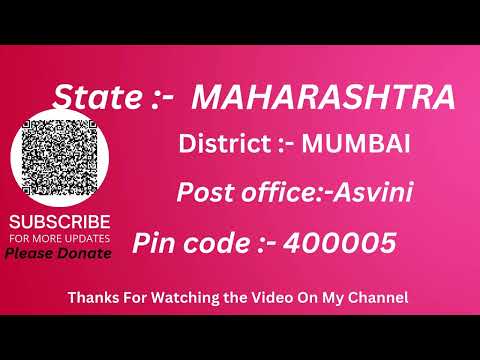 Maharashitra Mumbai Asvini Ka pin code 400005 / Mumbai Asvini ka post office