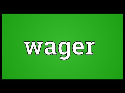 Wager Meaning
