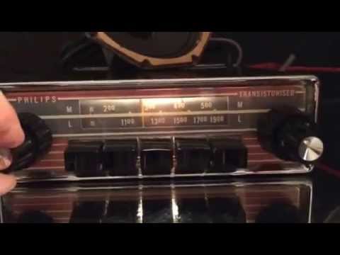 Chromelondon.com NOS PHILIPS NG43VT VINTAGE POSITIVE EARTH RADIO AND SPEAKER. NEW OLD STOCK WITH BOX