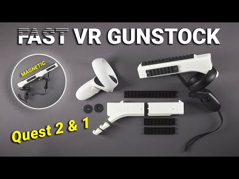 🧲 Fast SMG MK2 VR Gunstock Quest2 Quest1・ STL File for 3D printing・Cults