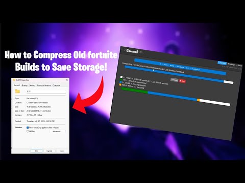 How To Compress Old Fortnite Builds to Save Storage! *2023* (The Easiest Way)