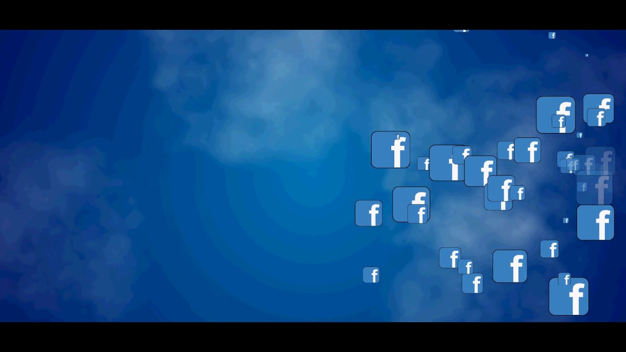 Facebook Icon Flying Background| Free HD Stock Footage