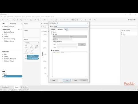 Learn Tableau Tips Tricks and Techniques Create Groups Set to Define Subset of ur Data| packtpub ...