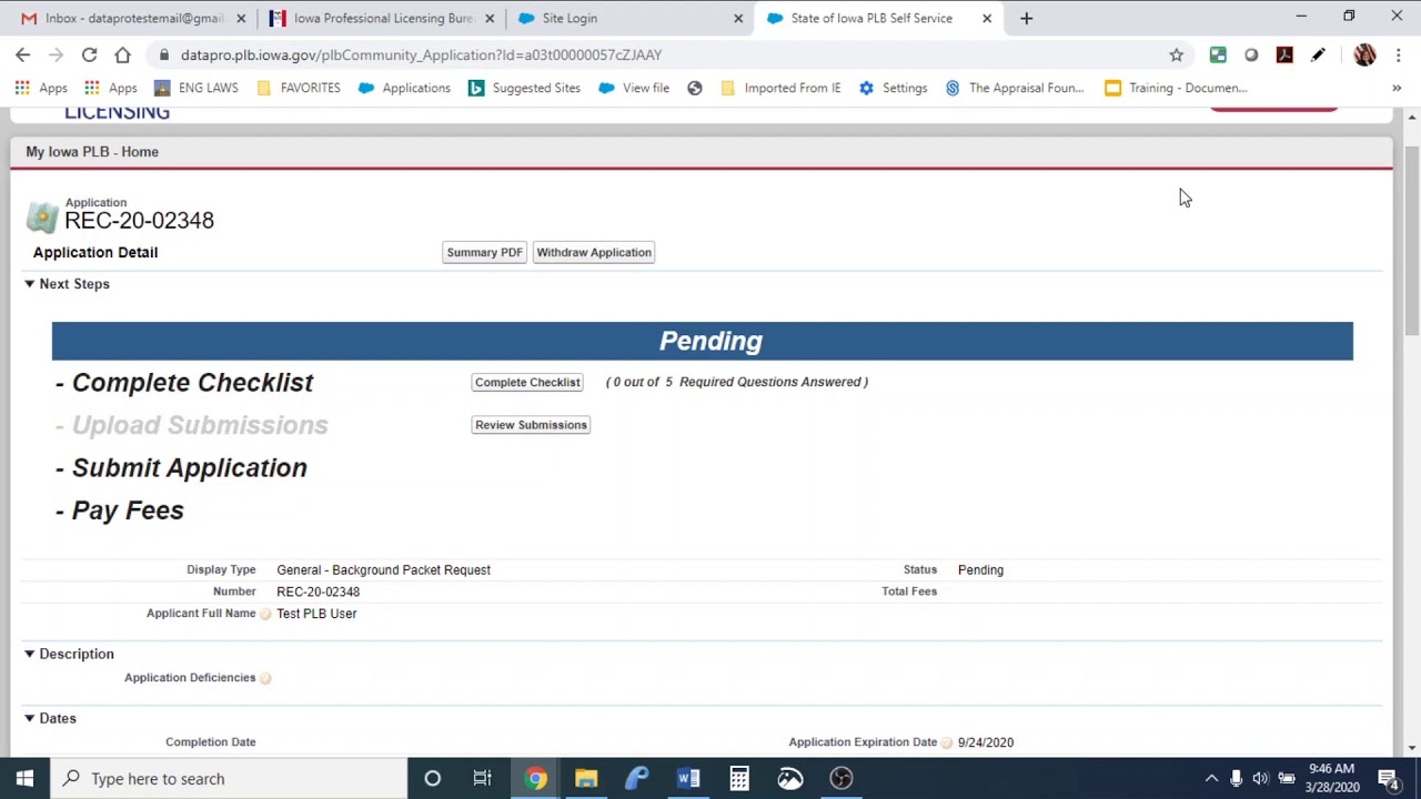 DataPro - How to Set up Your Initial Profile & Create A Background Packet Application