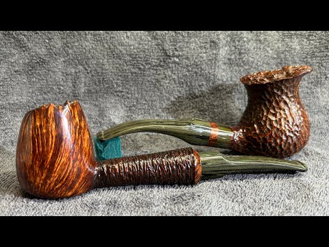 LCS Briars pipes 1038 XL Mosaic Rosebud & 1039 Danish Billiard