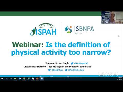 30 Min Webinar | IS THE DEFINITION OF PHYSICAL ACTIVITY TOO NARROW?