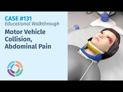 Educational Walkthrough Case #131: "Motor vehicle collision, abdominal pain"
