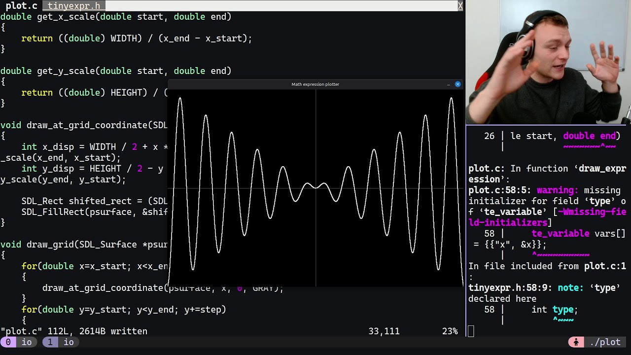 Coding a Function Plotter in C