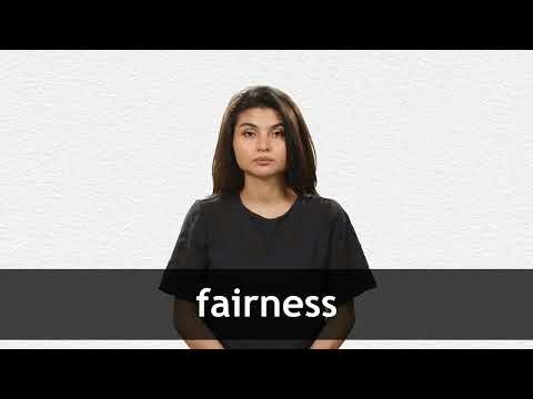 FAIRNESS definición y significado | Diccionario Inglés Collins