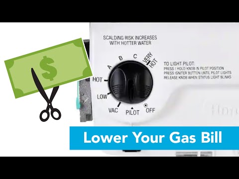 How to Lower Your Gas Bill And Save Money & Energy - Honeywell Thermostat on Rheem 50g Water Heater