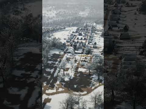 I build a Town as ONE LINE in Manor Lords