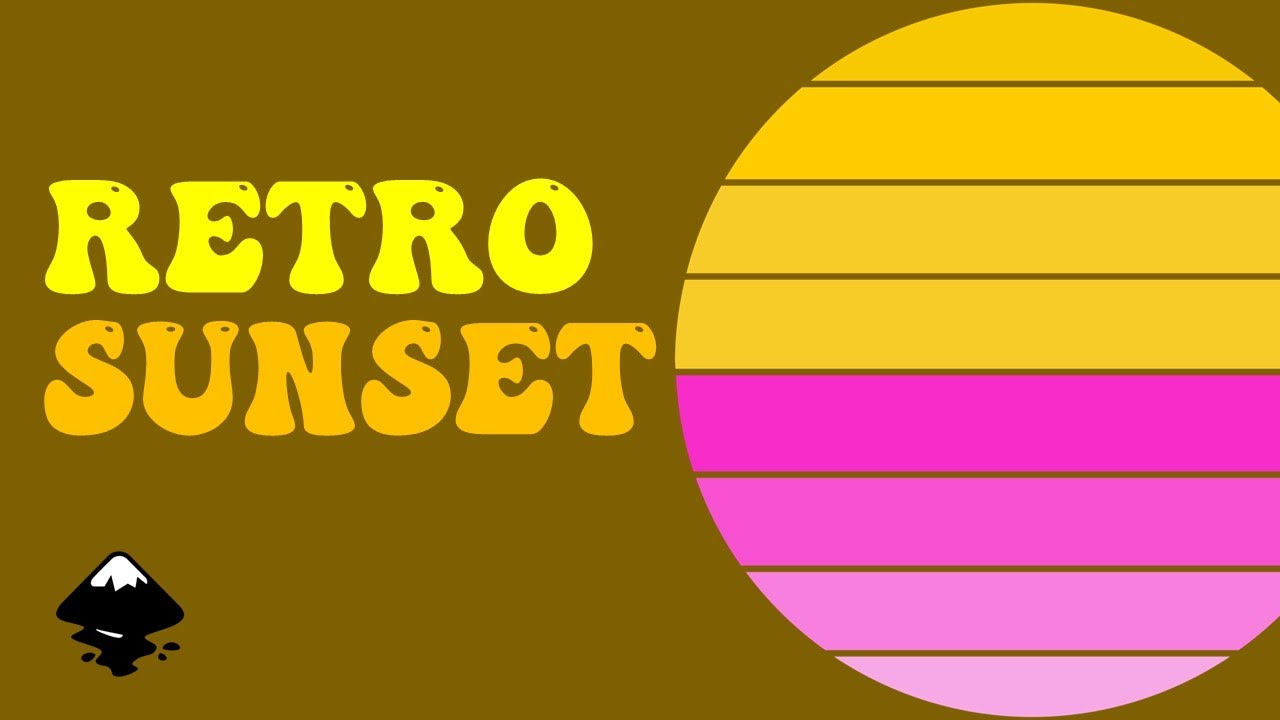 Inkscape: How To Make a Retro Sunset