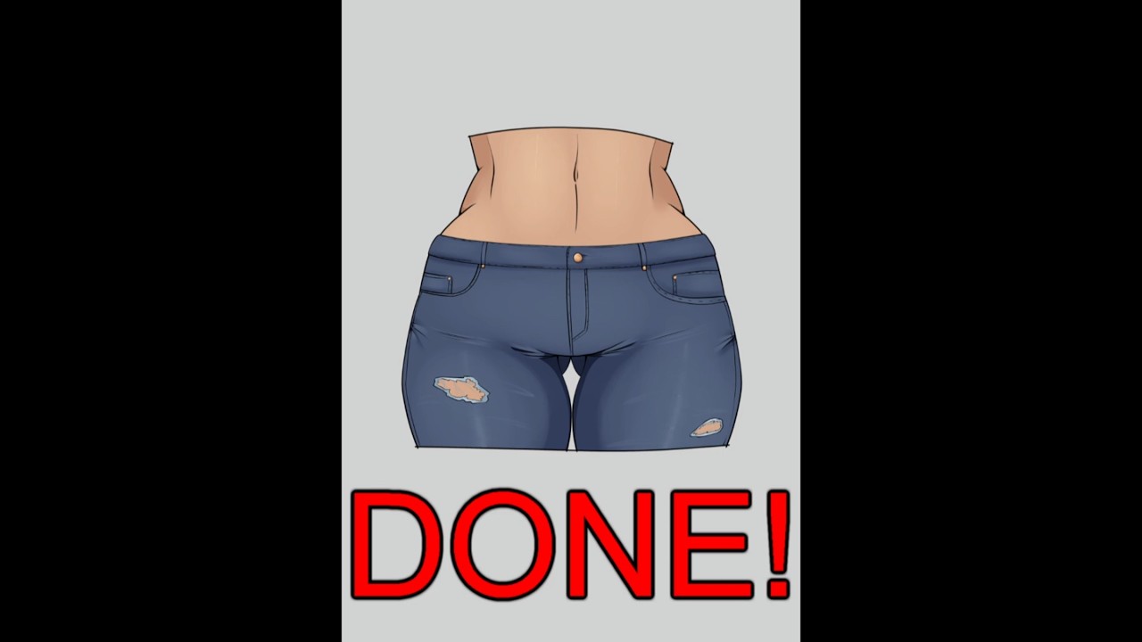 Anime Jeans Made SIMPLE! #howtodraw #animegirl #beginnerarttips