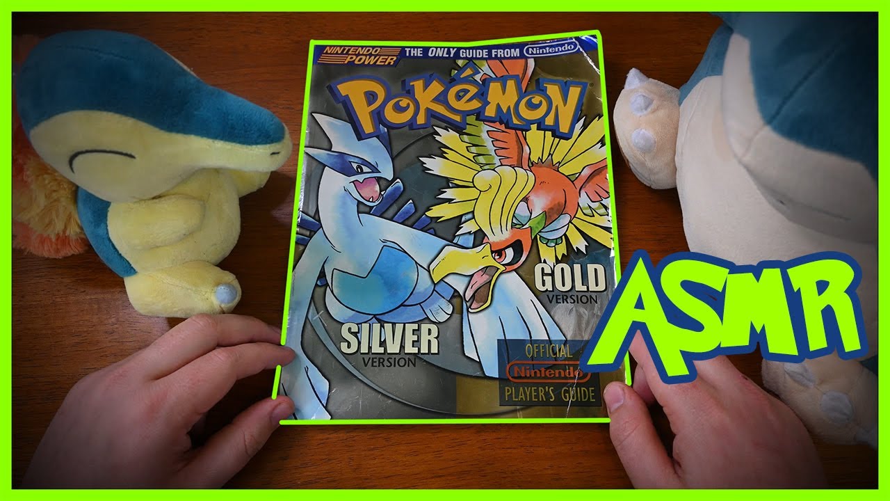 Nintendo Power Pokemon Gold and Silver Official Guide Readthrough! | ASMR Soft Spoken and Page Turn!