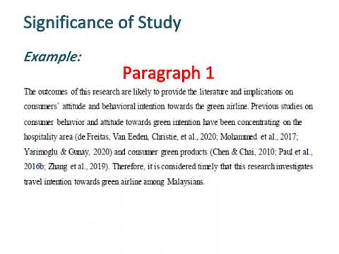 Significance of Research Study