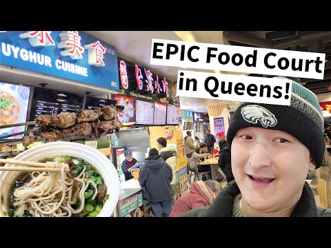 FAMOUS Chinese Food Court in Queens! Trying Flushing's New World Mall 新世界商场
